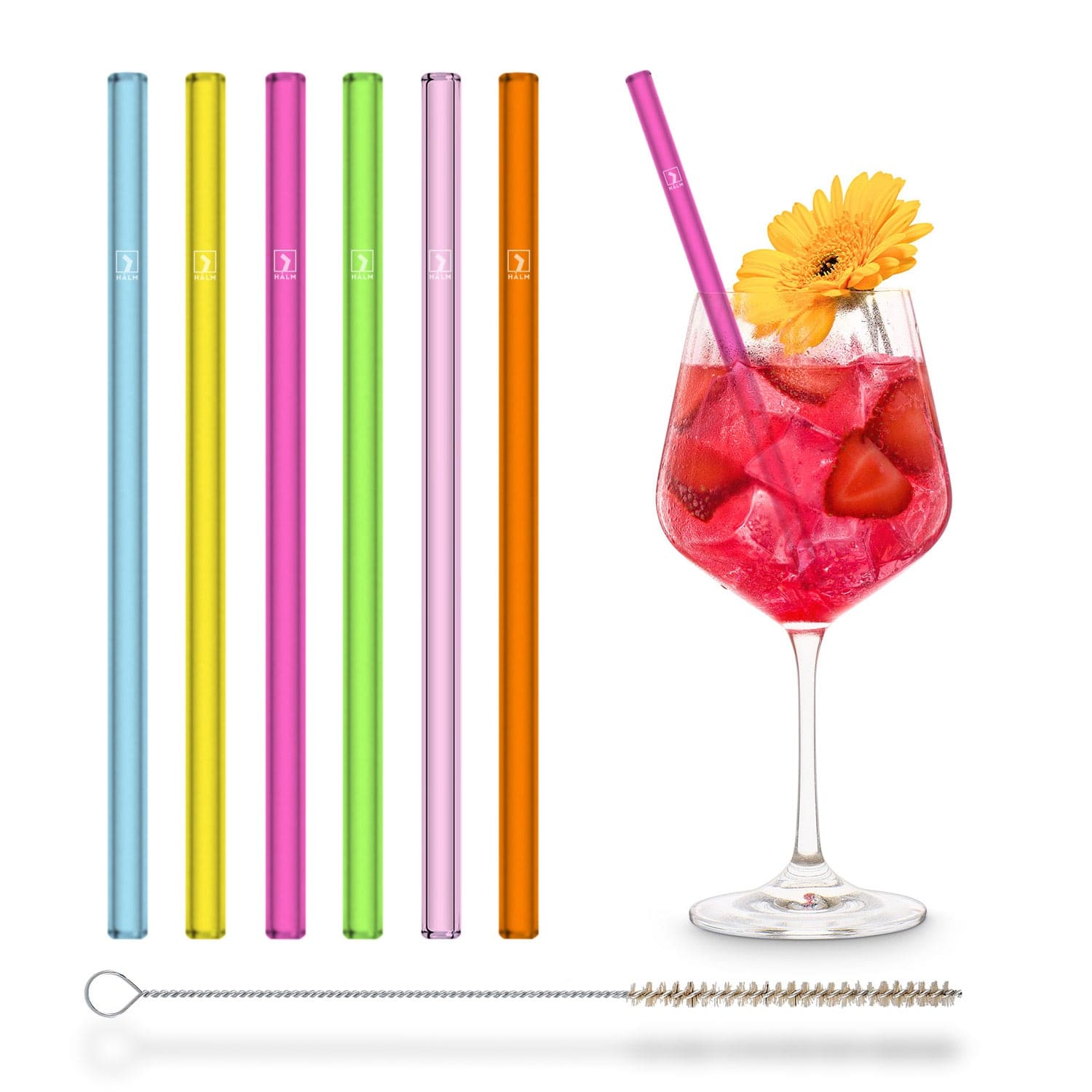 HALM straws made of glass | The original Glass Straws Made in Germany