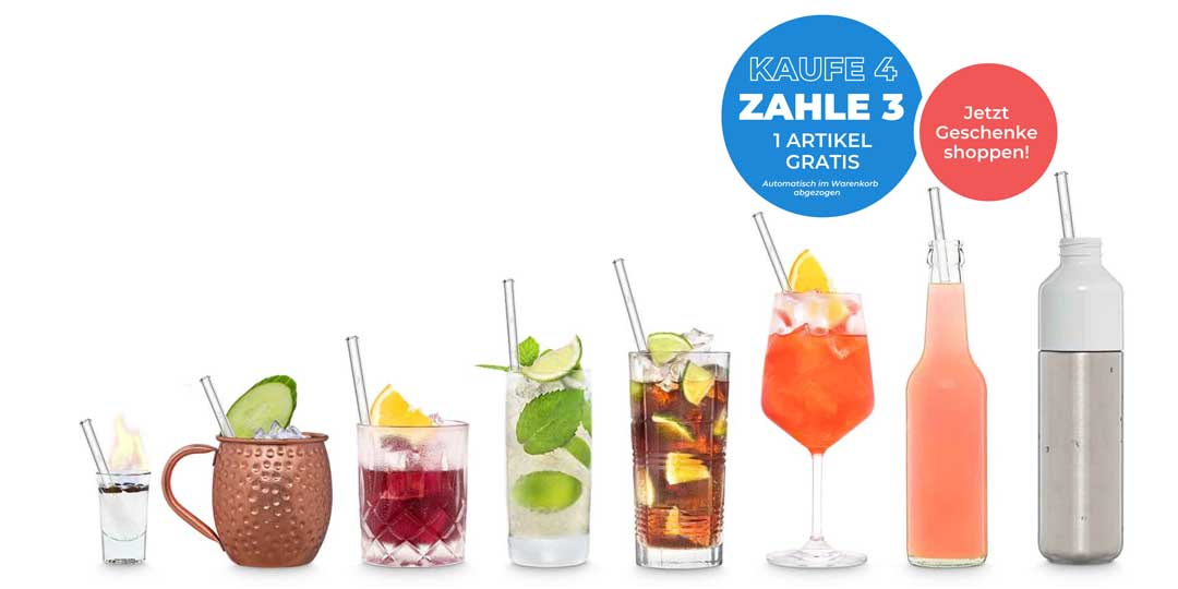 HALM straws made of glass | The original Glass Straws Made in Germany