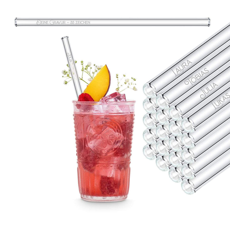 HALM Glasstrohhalme | Die Original Strohhalme aus Glas Glastrinkhalme