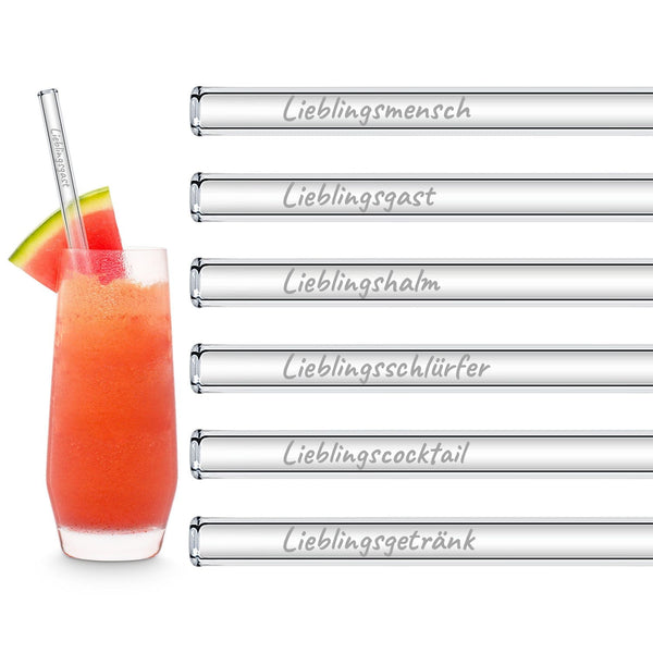 HALM Glasstrohhalme – Trinkhalme aus Glas vom Marktführer - HALM Straws