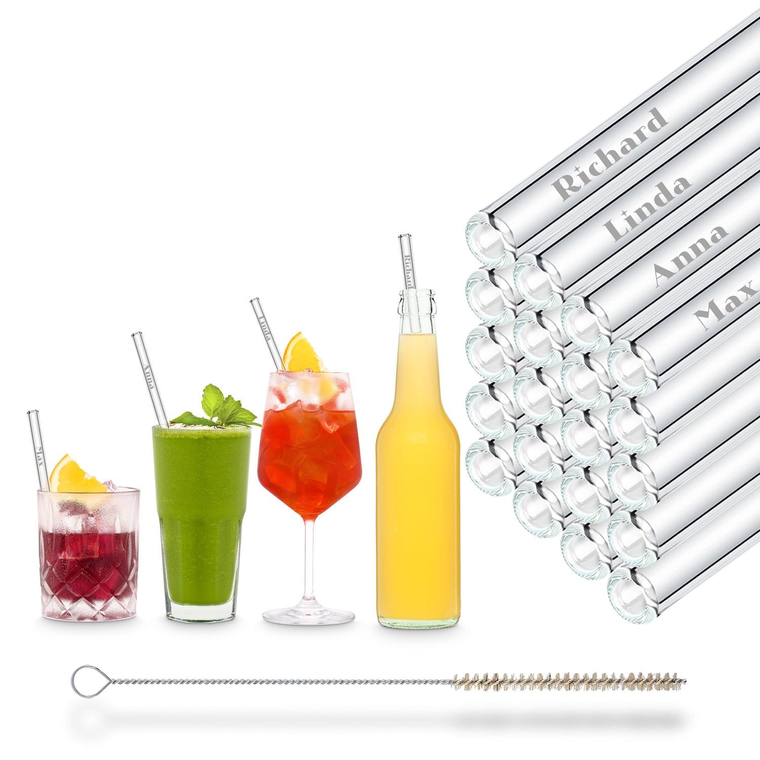 Gestalte deine Glasstrohhalme mit Gravur – Personalisierte Strohhalme ...